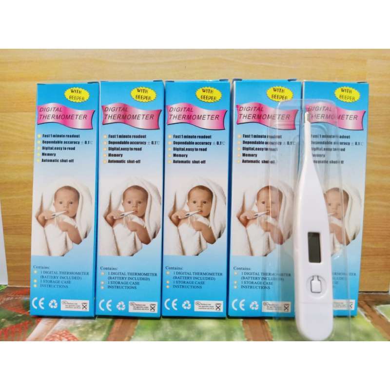 Promo Termometer Cek Suhu Tubuh Digital Putih Thermometer Bayi Anak ...