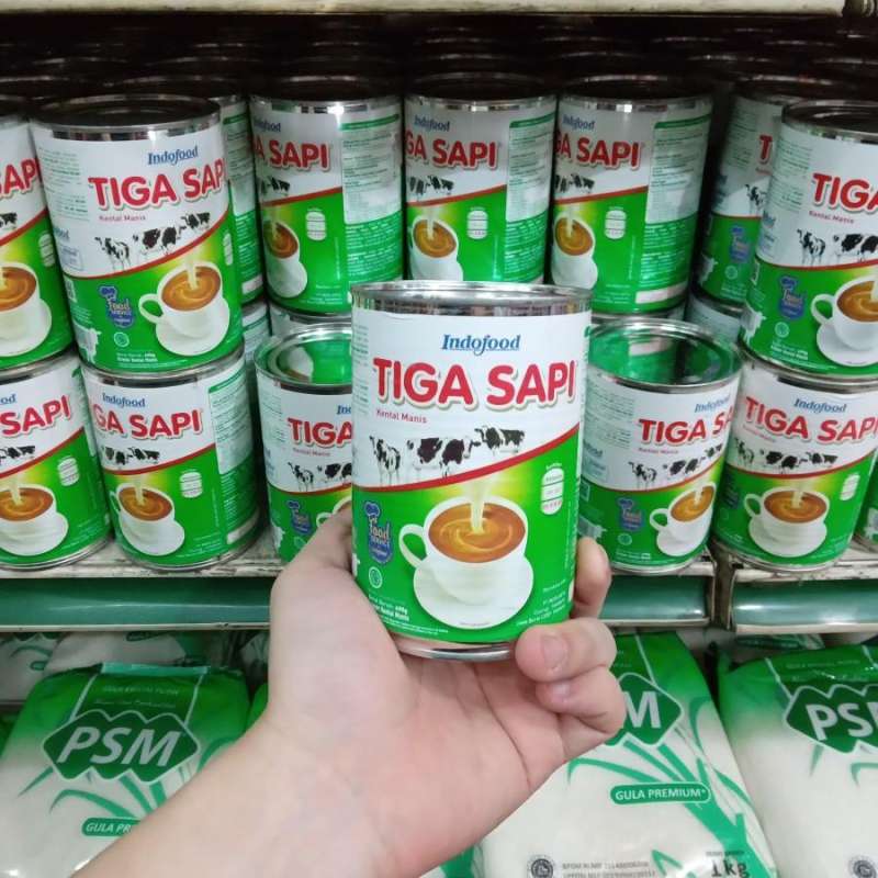 Jual TIGA SAPI SUSU KRIMER KENTAL MANIS INDOFOOD 490g di Seller Adam ...