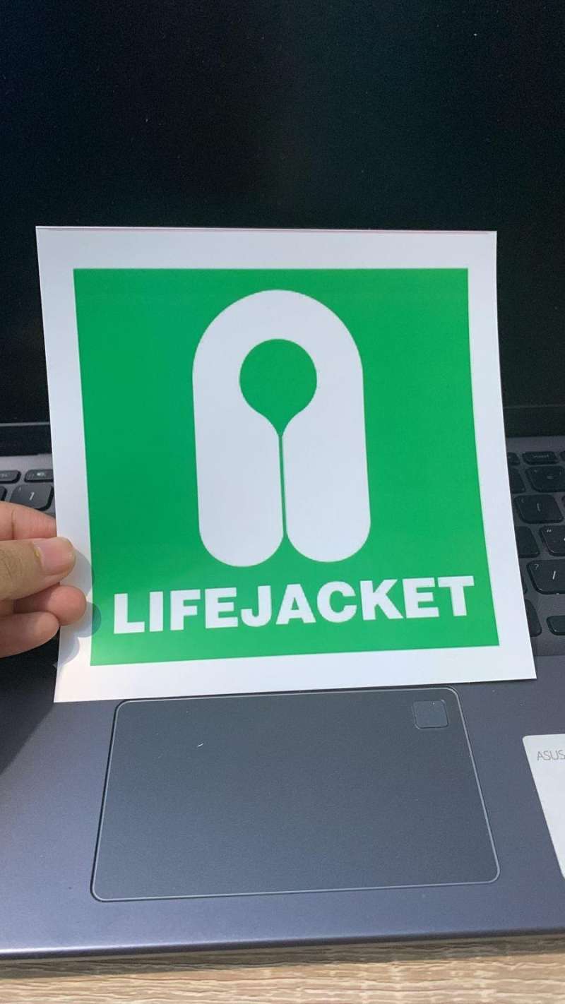 Jual STICKER SAFETY SIGN K3,LIFEBOUY,LIFERAFT,DAN LIFEJACKET - GLOW ...