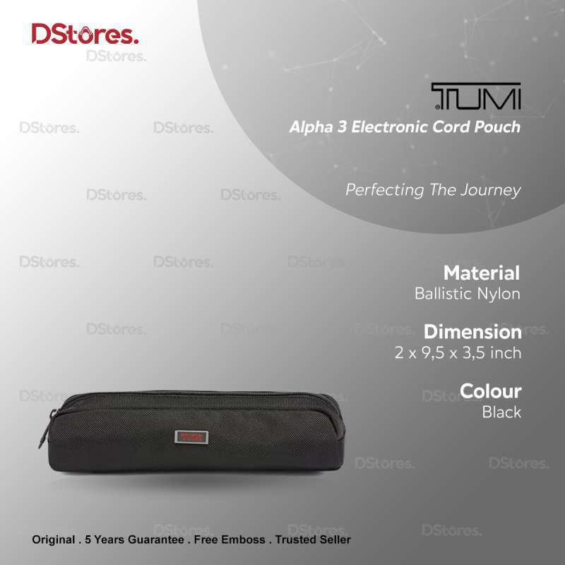 Promo TUMI Alpha 3 Electronic Cord Pouch - Black Diskon 1% di Seller ...