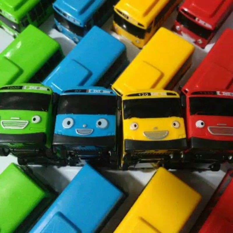 Jual Tayo Pull Back Besar Pintu Bisa Di Buka / Mainan Bus Tayo - Kuning ...