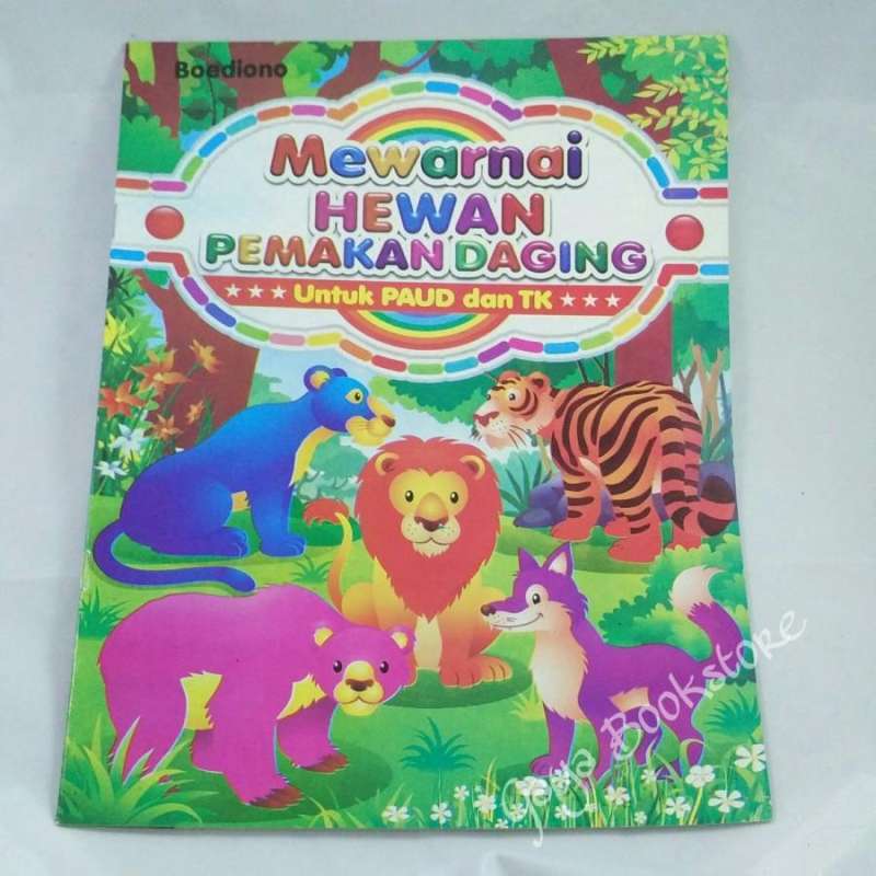 Jual Buku Mewarnai - Hewan Pemakan Daging (untuk PAUD & TK) A4 di ...