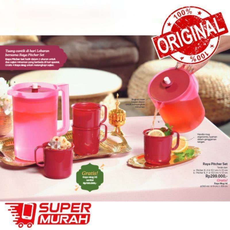 Jual Pitcher Viral Gelas Cangkir Viral Ray Pitcher Set Gratis Gelas ...