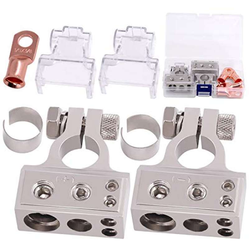 Jual Rustark 1 Pair Battery Terminal Connectors Kit 0/4/8/10 AWG Gauge ...