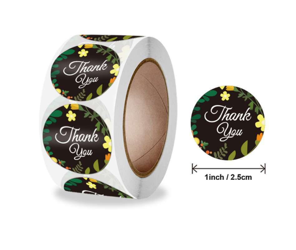 Jual HX150 [500 pcs @ 2.5 cm] Sticker Thank You stiker ucapan terima ...