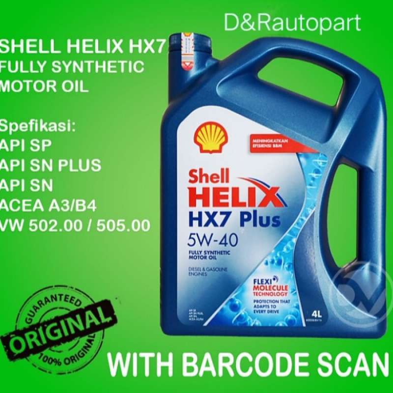 Promo oli shell hx 7 5W-40 kemasan galon(4 liter) Diskon 23% di Seller ...