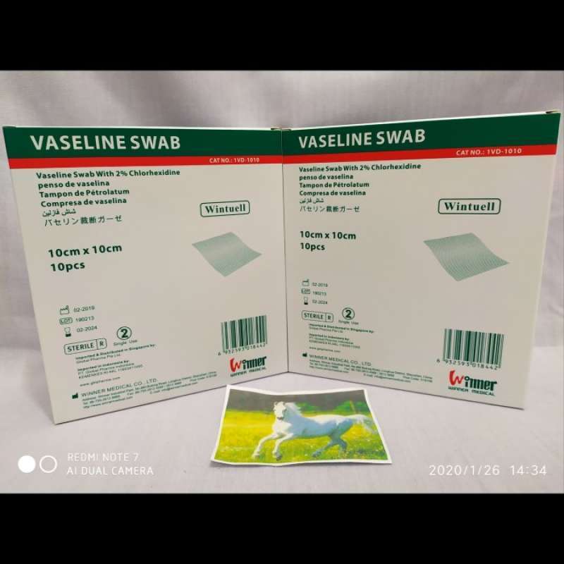 Promo Vaseline Swab 10x10cm /kasa Steril Vaseline (seperti Supratul ...