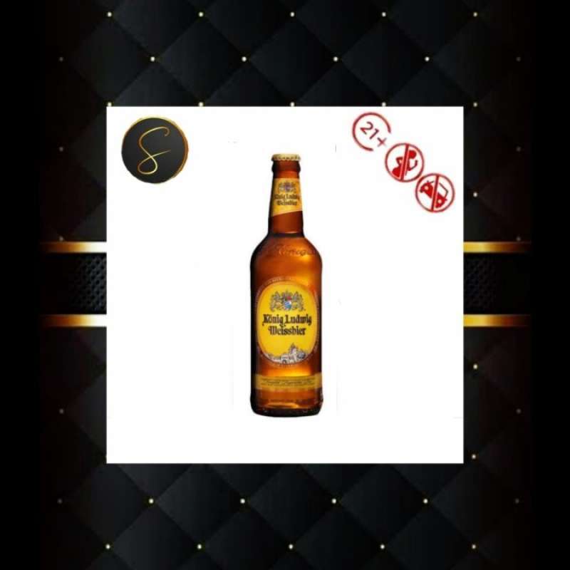 Jual 1 DUS / 1 CTN ISI 12 BOTOL BIR KONIG LUDWIG WEISSBIER 500 ML di ...