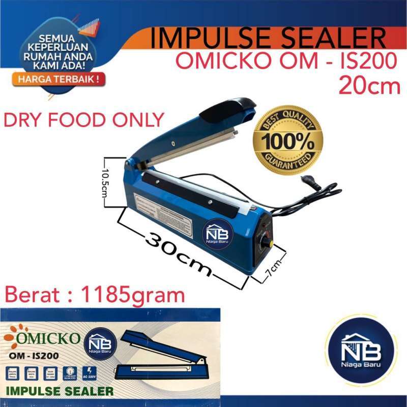 Jual mesin press plastik Impulse Sealer 20 cm Omicko 200 di Seller ...