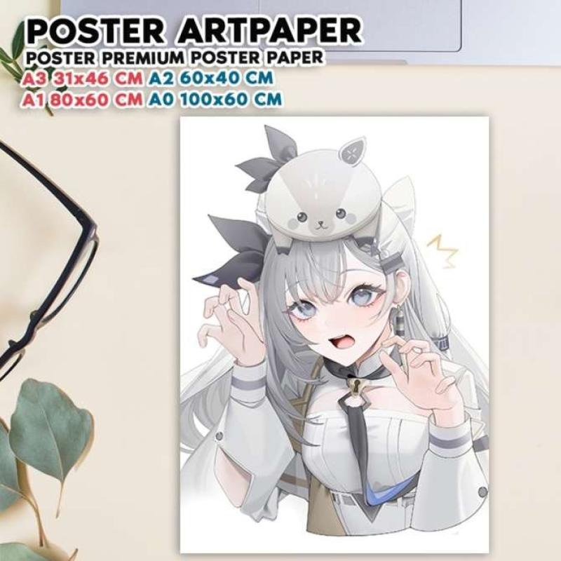 Promo Poster Vestia Zeta Hiasan Dinding Tema Anime Vtuber Virtual ...