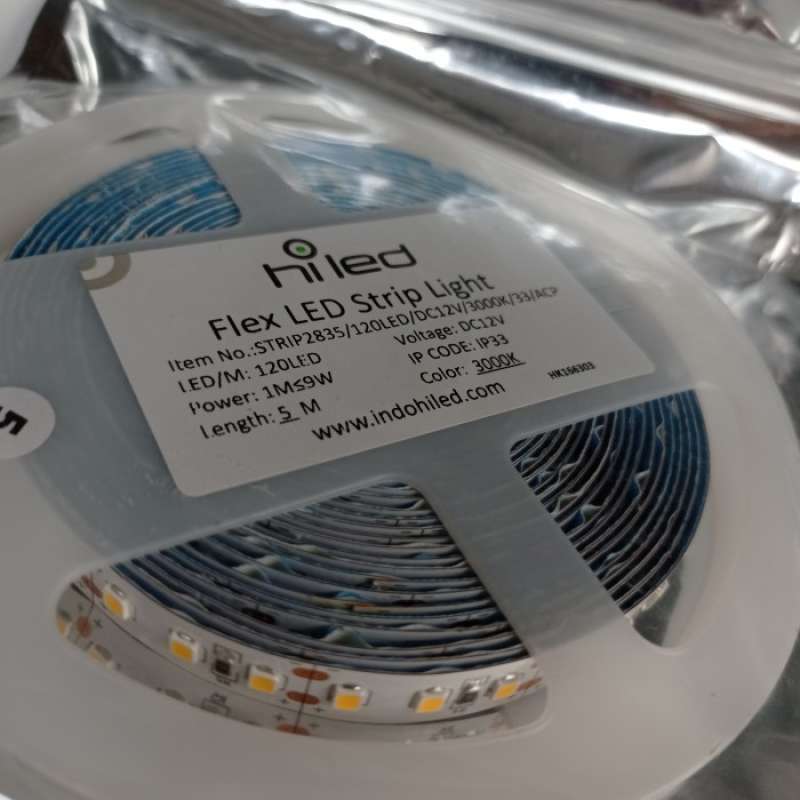 Promo Lampu LED Strip Light 2835 120LED 9W 3000K 4000K 12v - HiLED ...