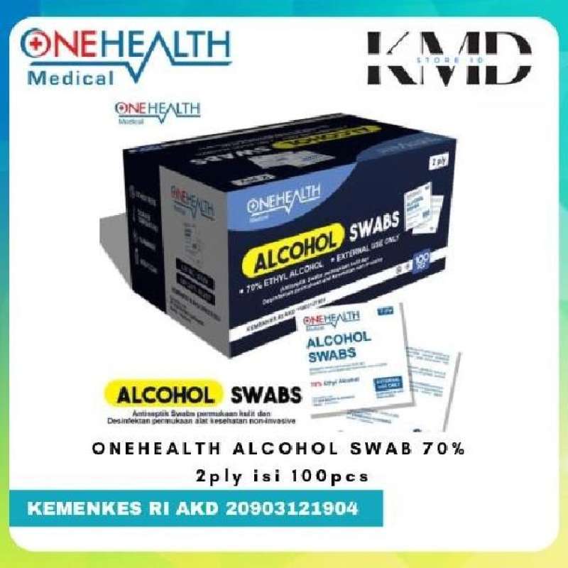 Jual Alkohol Swab Onehealth Tissue Alkohol Kapas Alkohol 70% di Seller ...