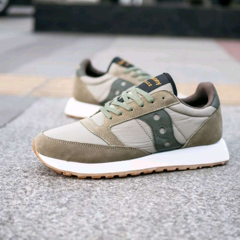 Jual Sepatu Saucony Jazz Olive Green Solgum Made In Indonesia Di Seller ...