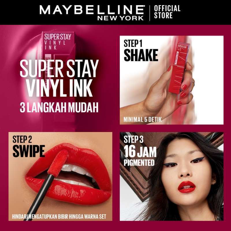 Promo [last Chance] - Maybelline Superstay Vinyl Ink Tint - Liptint ...
