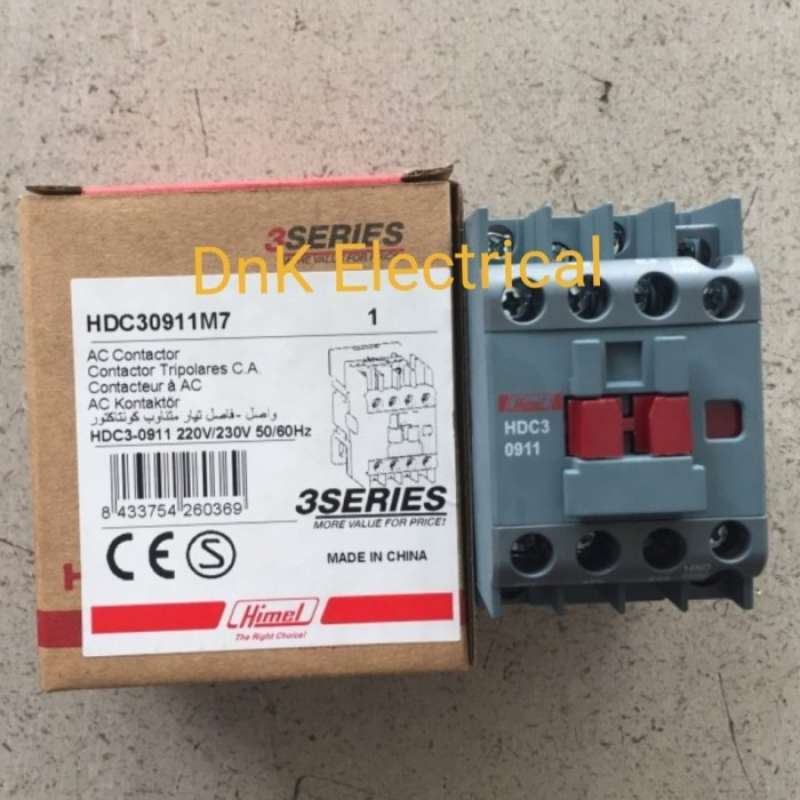 Promo Magnetic Contactor Kontaktor 3 Poles/3P 4kW HIMEL HDC3-09 Diskon 23% di Seller Kamijaya ...