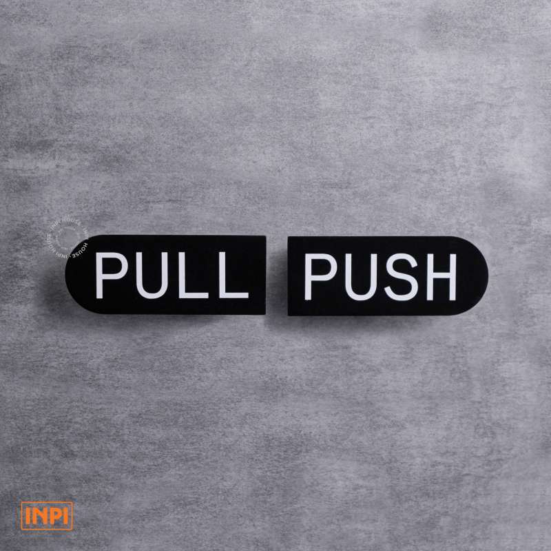 Jual Papan Tanda Pull Push Pintu Toko Signage Akrilik - Inpi House ...
