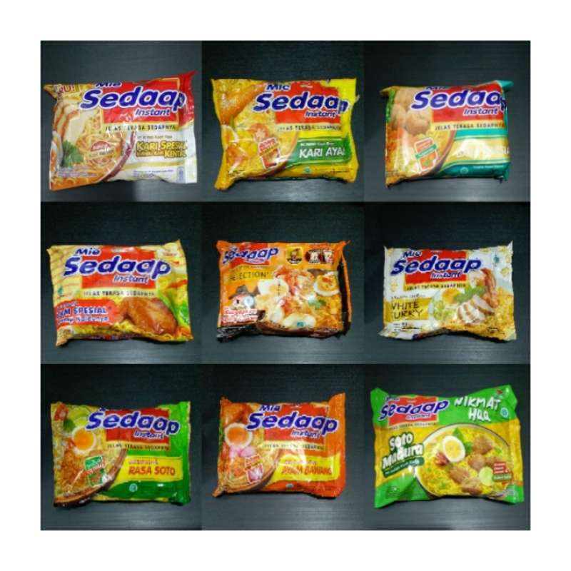 Jual Mi instant mie sedaap kuah all variant (per 1 pcs) mie sedap murah ...
