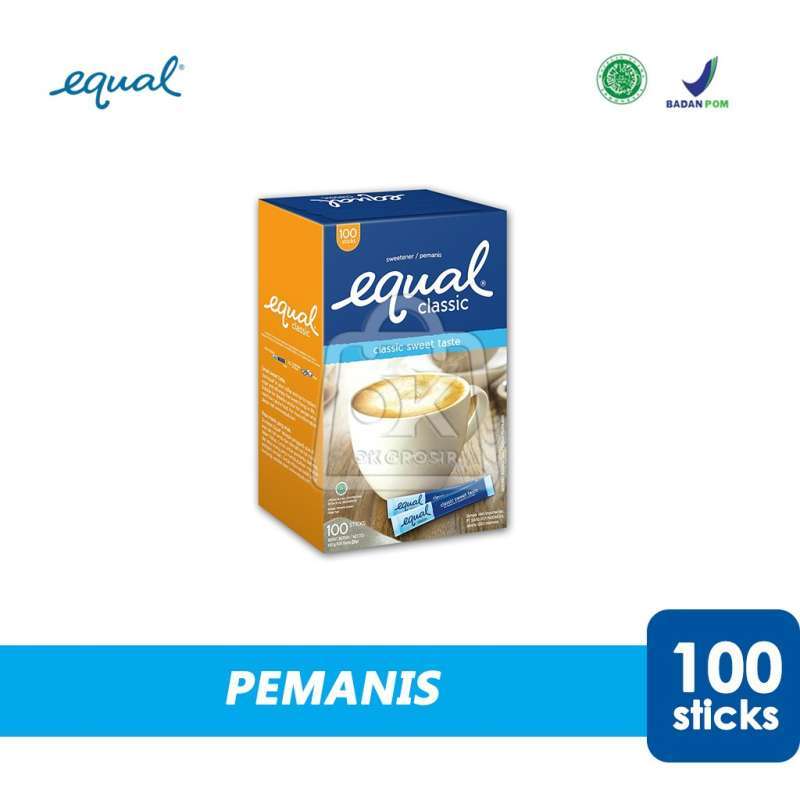 Promo Gula Pemanis Equal Classic Sweetener Nol Kalori (1 Box isi ...