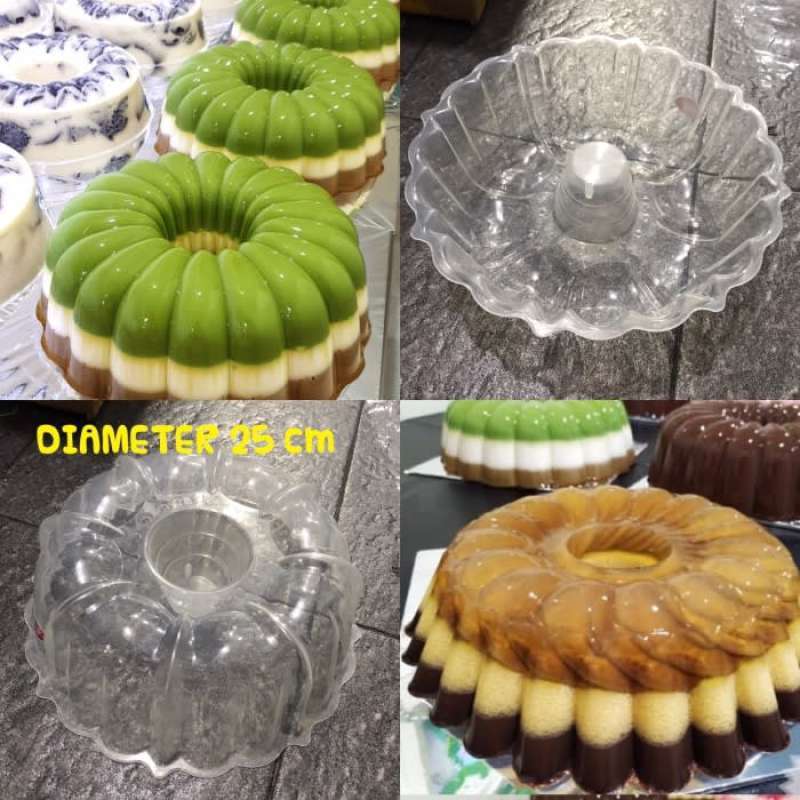 Promo CETAKAN PUDING FULL GELOMBANG BULAT / CETAKAN JELLY ART / CETAKAN ...