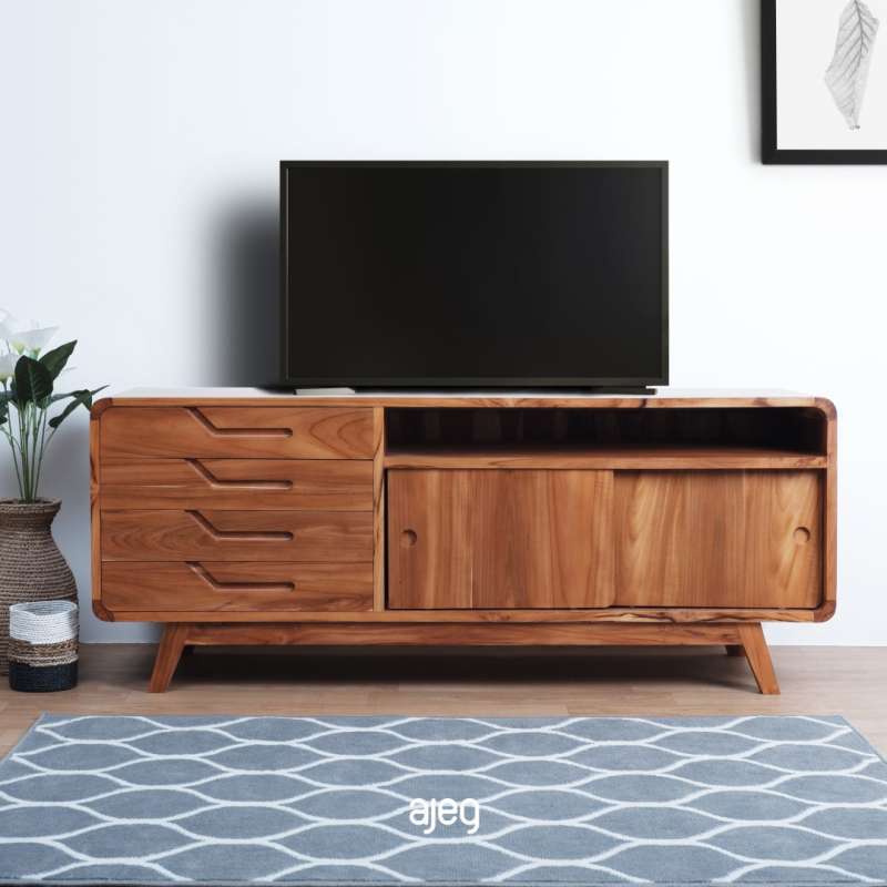 Jual Ajeg Hinshitsu Rak TV Minimalis [ Kayu Jati ] di Seller Ajeg.co.id ...