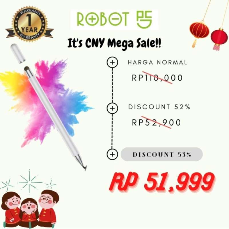 Jual Robot Rsp100 Active Stylus Pen For White Garansi 1 Tahun - Rsp01 ...