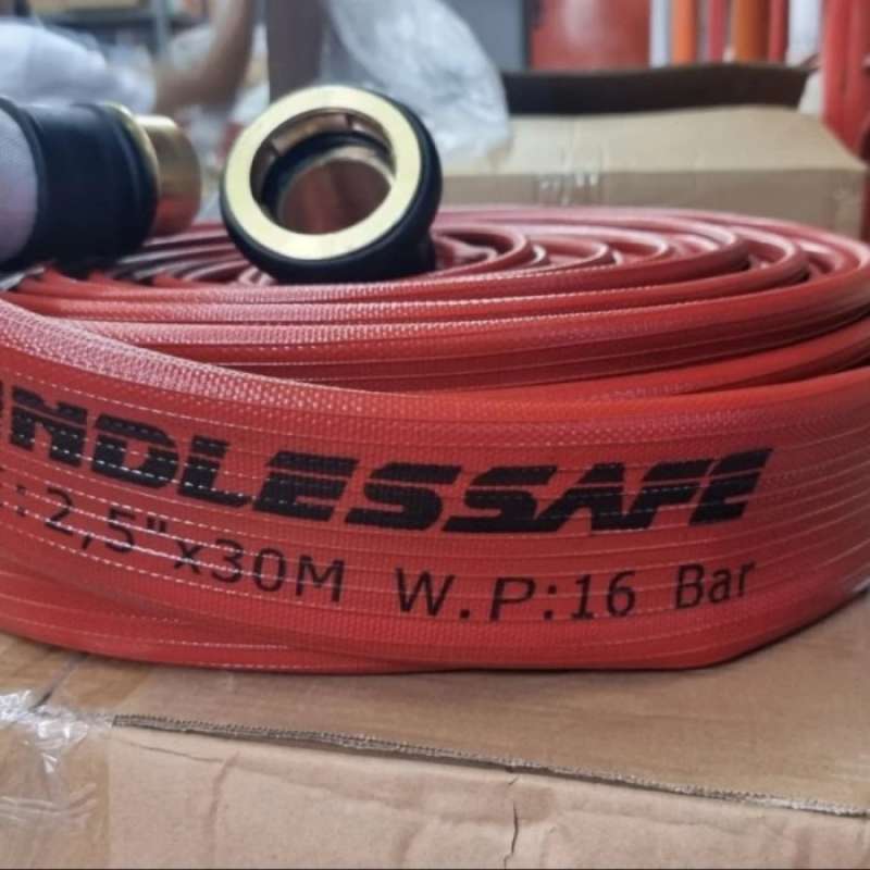 Promo Fire hose rubber endlessafe 2,5 x 30 meter selang pemadam - Multicolor Diskon 23% di ...