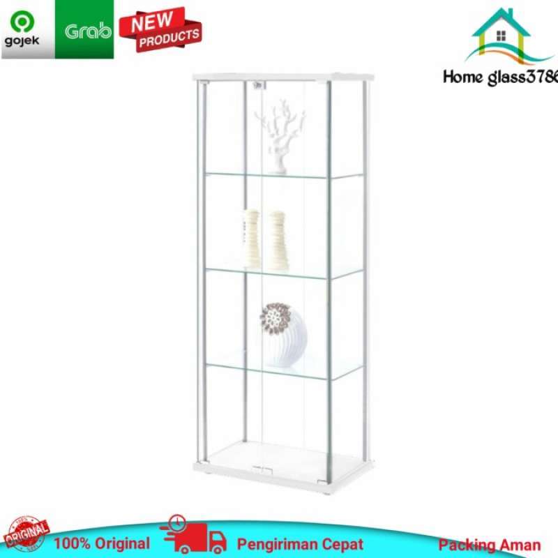 Promo Lemari / Rak Kaca Pajangan Tas Mainan dan Koleksi 2 Pintu Ongkir+Rakit Diskon 17% di ...