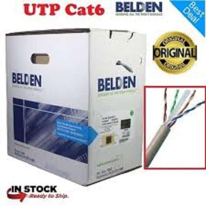 Jual Kabel LAN UTP cat 6 / BELDEN 1 roll 305 meter - Original di Seller ...
