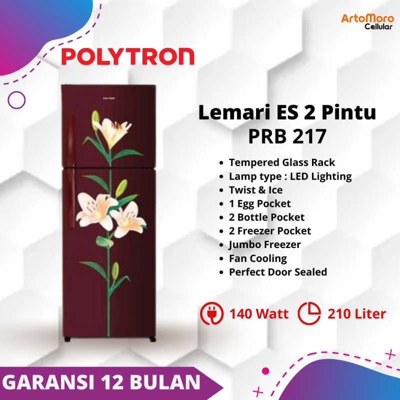 Jual Lemari Es 2 Pintu Polytron Prb 217 Kapasitas 210l Di Seller ...