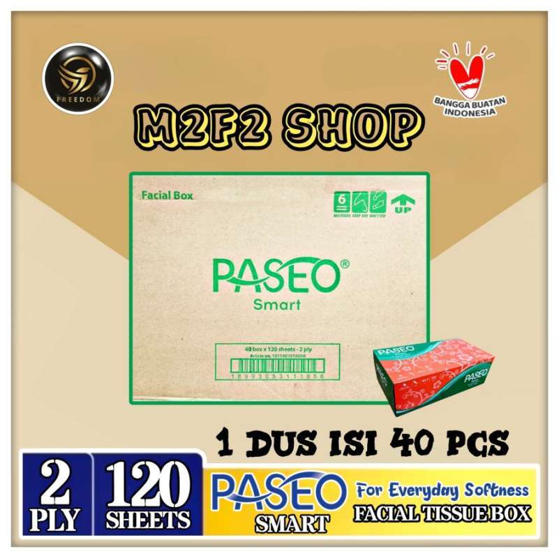 Jual Tisu Paseo Smart Facial Softpack Box - 120 Sheets (kemasan Karton ...