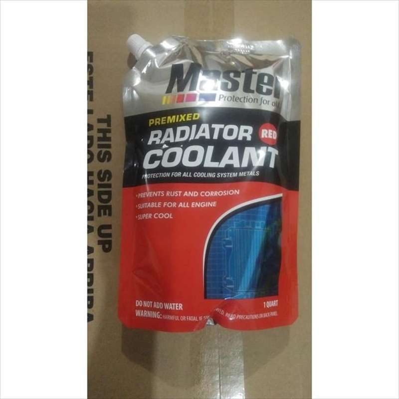 Jual Air Radiator Coolant Master Refill Merah 1 Quartz 946ml di Seller ...
