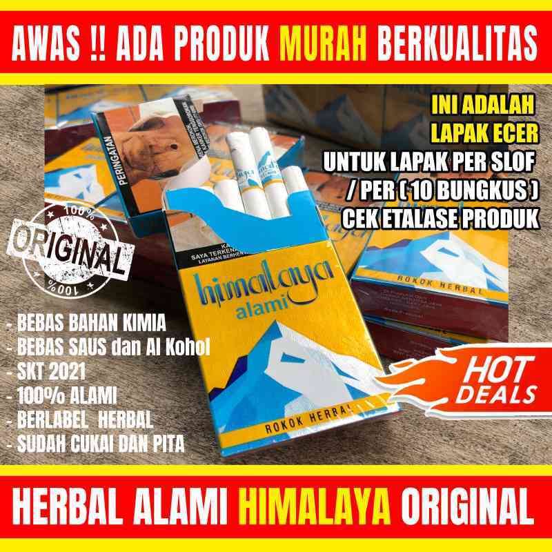 Jual Rokok Herbal Sehat HIMALAYA Per Bungkus BUKAN Sin Provost CK ST ...