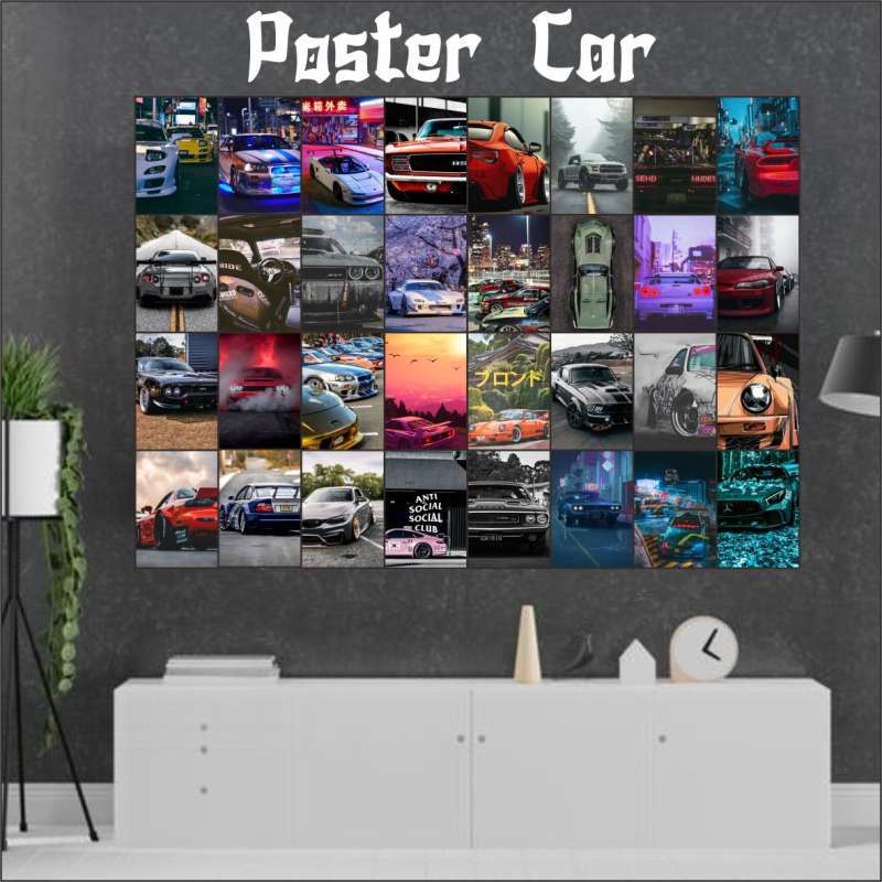 Promo Poster Mobil Isi 30 Pcs Gambar Mobil Dekorasi Kamar Aesthetic ...