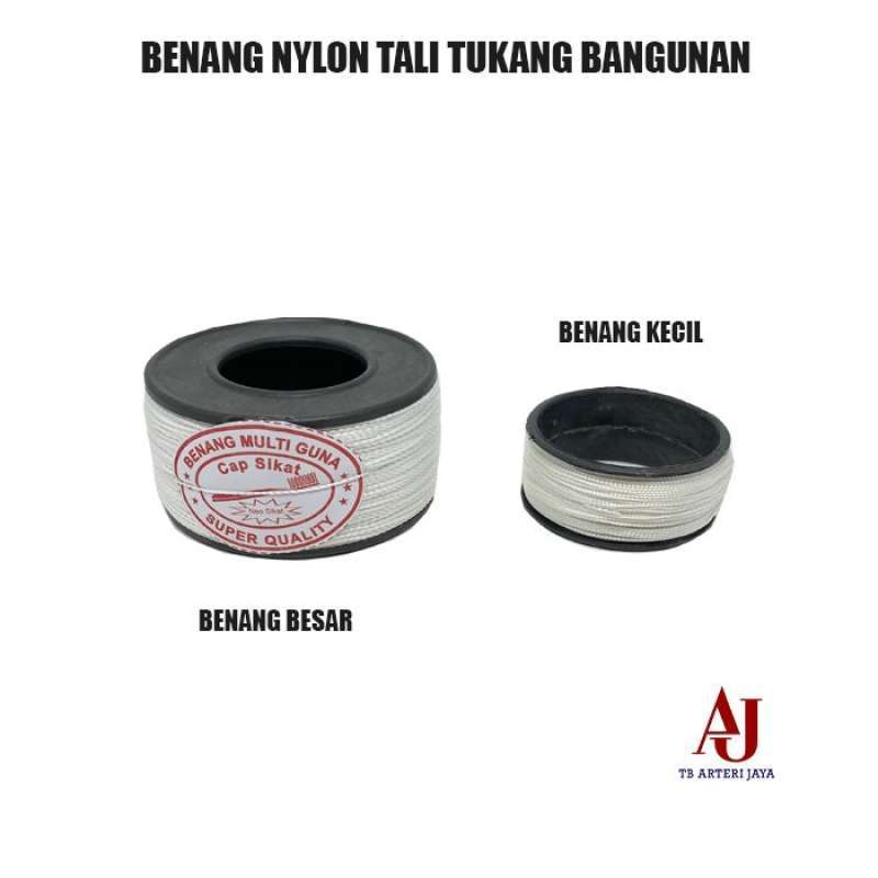 Jual Benang Nilon Nylon Tali Sol Putih Besar Tukang Bangunan - Ukuran ...