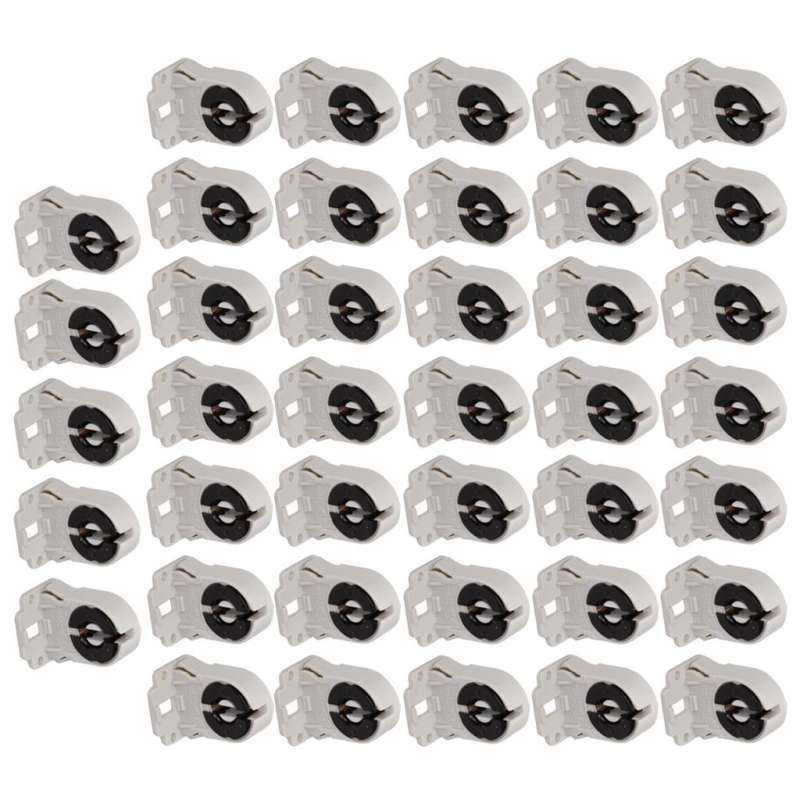 Jual 40 Pieces 50/60Hz T8 Fluorescent Light Socket Lamp Holder LED ...