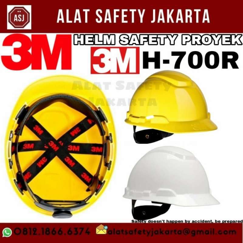 Jual Helm Proyek 3M H-700R / Safety Helmet 3M H-700R di Seller Bena ...