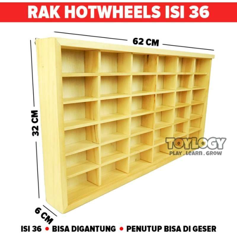 Jual Rak Display Kayu Mobil Mobilan Diecast Hotwheels Wooden Rack Cars ...