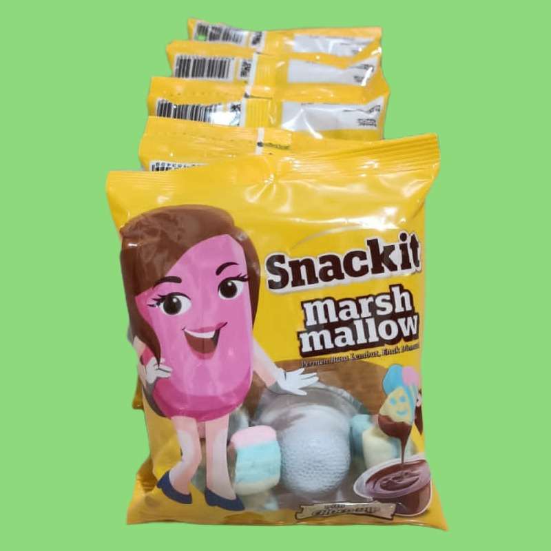 Jual 1 Renceng - Snackit Marshmallow With Choco Dip Bentuk Lebah [10 ...