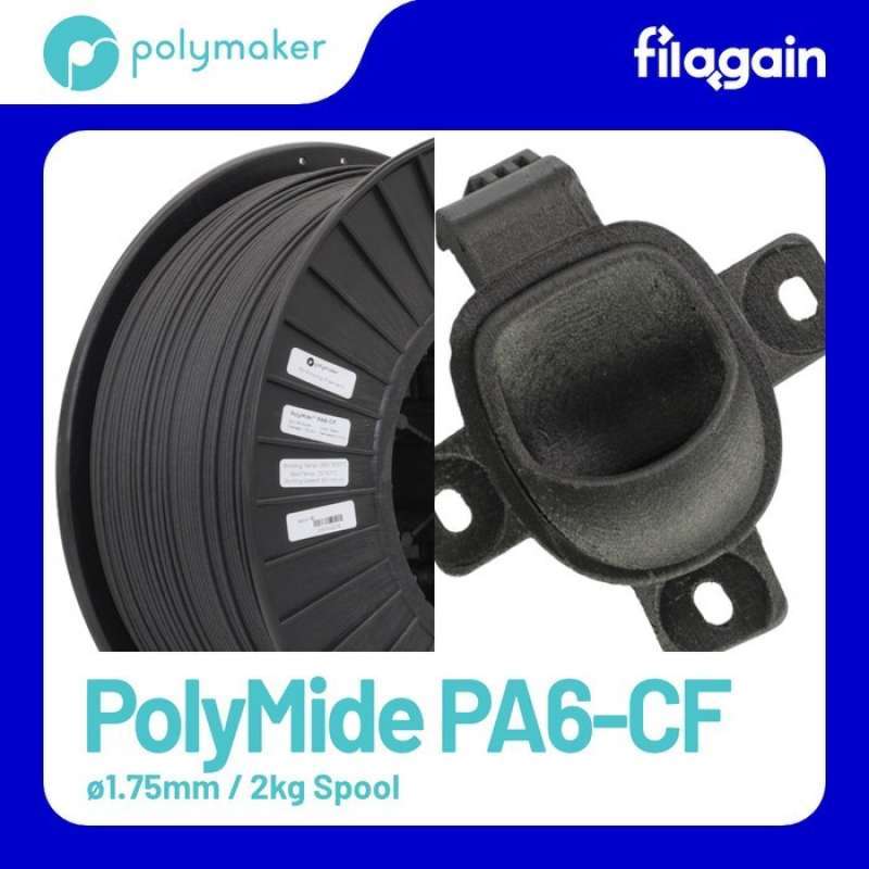 Jual Polymaker Polymide Pa6-cf / Nylon 6 Carbon / 1.75mm / 2kg ...