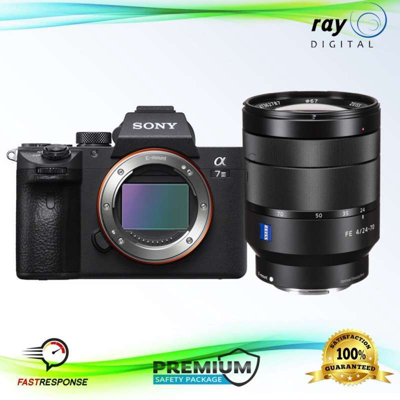 Jual Sony Alpha 7 Mark III Body Only + Sony Vario-Tessar T* FE 24-70mm ...
