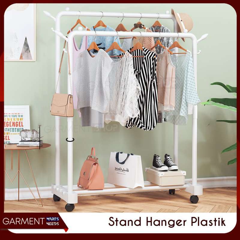 Promo Rak Baju Gantungan Baju Stand Hanger Berdiri Display Butik Bazar ...