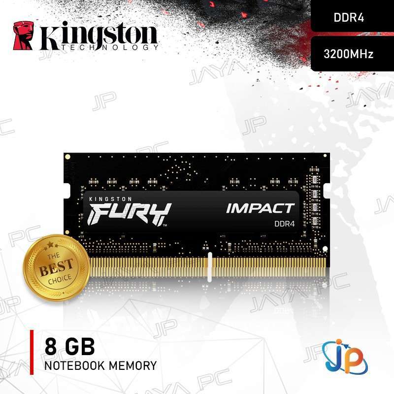 Promo Memory Kingston Fury Impact Sodimm DDR4 PC25600 3200Mhz 8GB Ram Diskon 39% di Seller Jaya ...