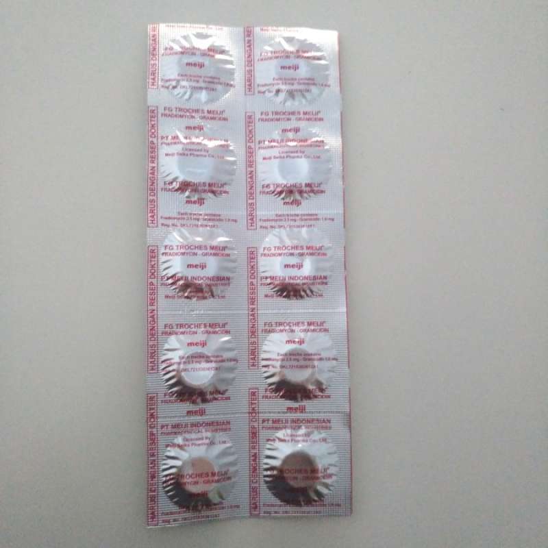 Jual Fg Troches Meiji Per Strip Isi 10 Tablet Hisap Permen Sakit ...