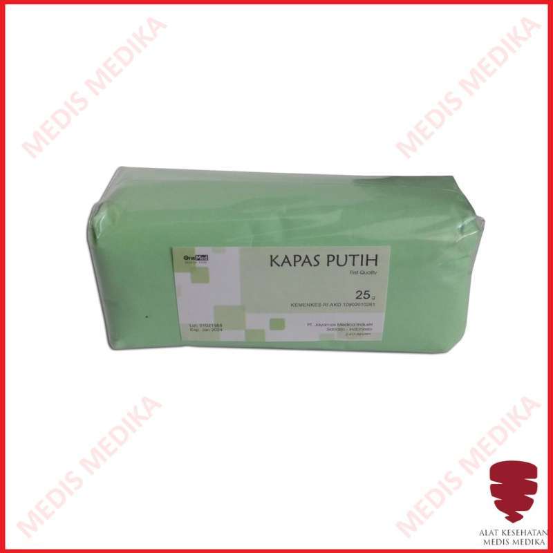 Jual Kapas Putih 25gram Pembalut Luka Gulung Serbaguna Kotak P3k 25gr ...