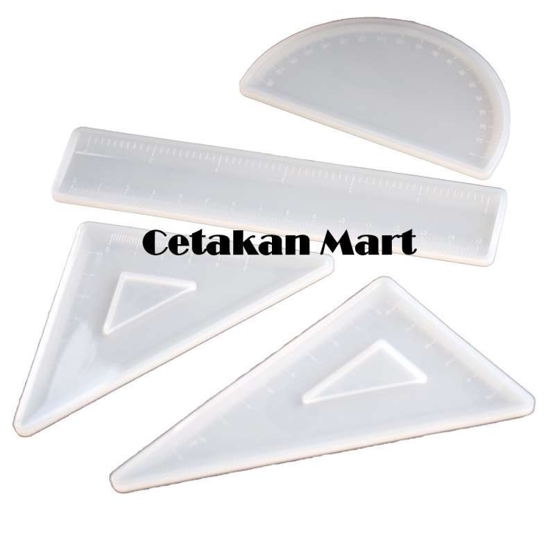 Promo Cmart Cetakan Silikon Resin Epoxy Craft Diy Penggaris Ruler Set 4 ...