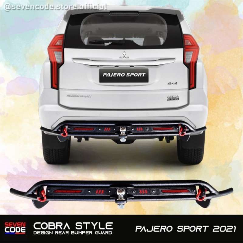 Promo REAR BUMPER GUARD PAJERO SPORT 2021 COBRA STYLE Diskon 7% di ...