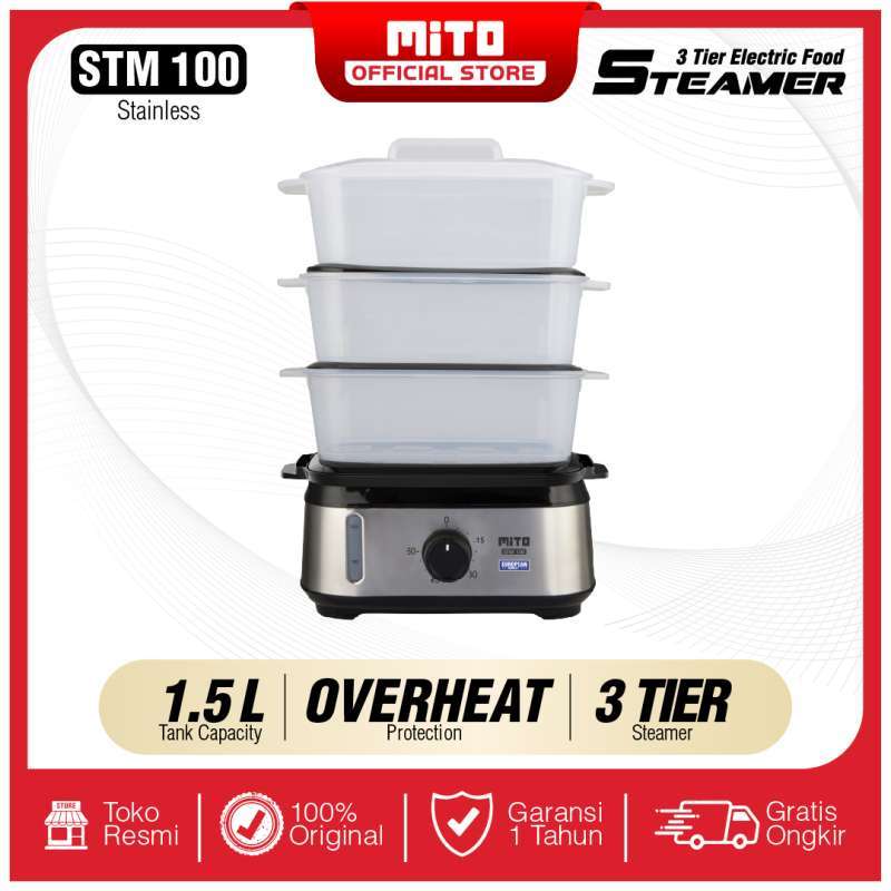 Jual Mito Steamer Electric Food Stm100 3 Tier - Black Di Seller Mito ...