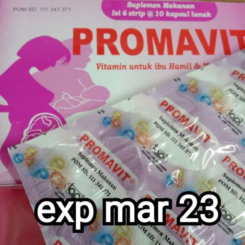 Jual Promavit Vitamin Bumil Per Strip Exp 2022 di Seller PALANG MERAH ...