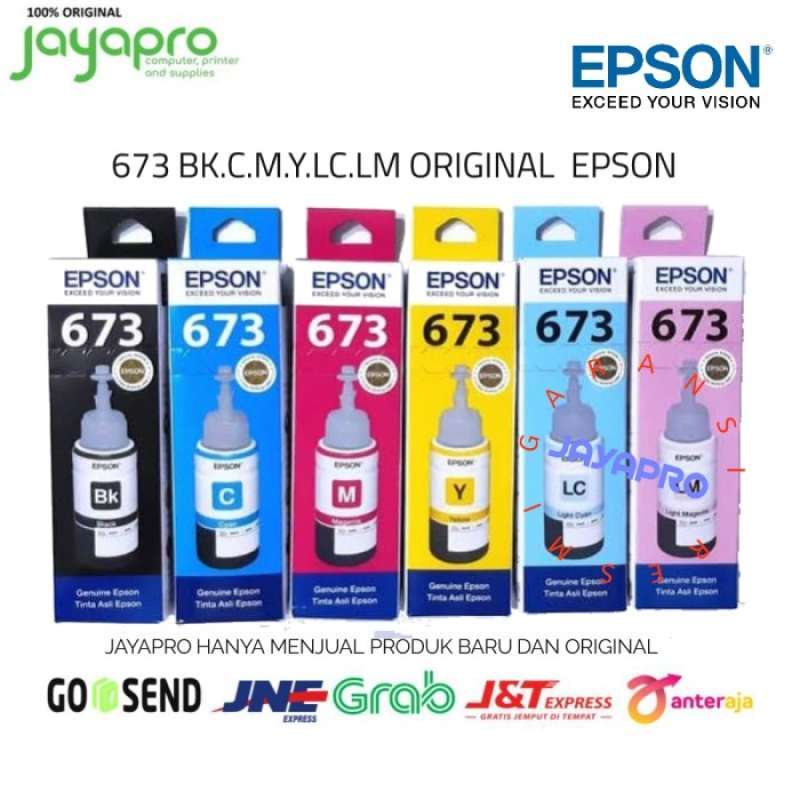 Jual Epson 673 Bk.C.Y.M.Lc.Lm Original Resmi Epson di Seller SENTRA ELEKTRONIC STORE - Kota ...
