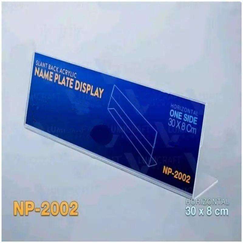 Jual Acrylic Label Display Akrilik Tempat Brosur Kartu Nama Model L 30 ...